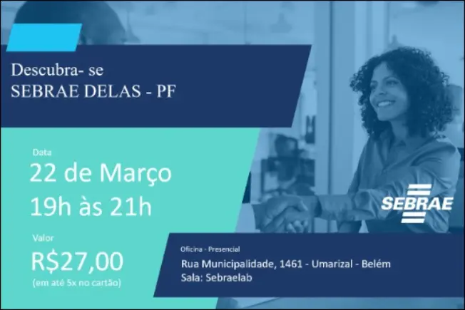 Sebrae/PA | Loja Virtual - Descubra-se! Sebrae Delas - PF#oSebraeTem